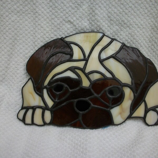 Stained Glass Pug - Etsy