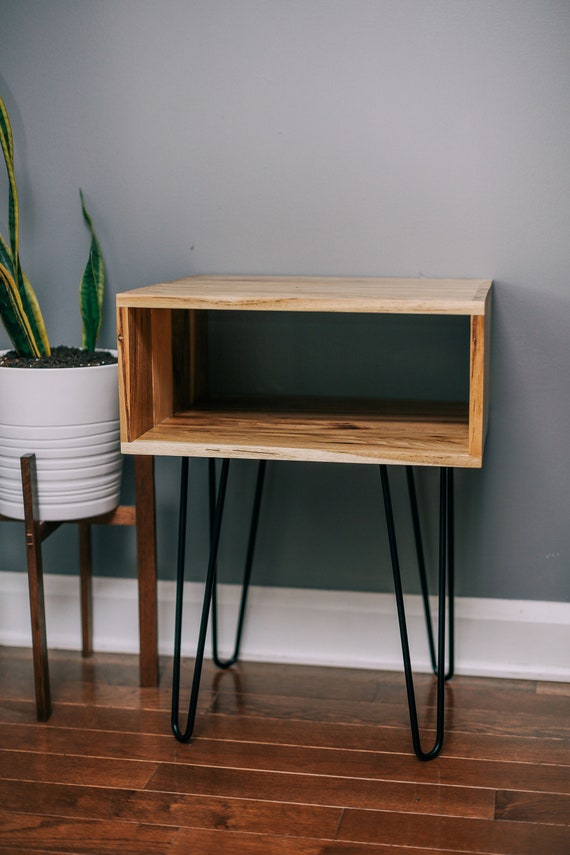 Side Table Hickory Hairpin Legs | Etsy