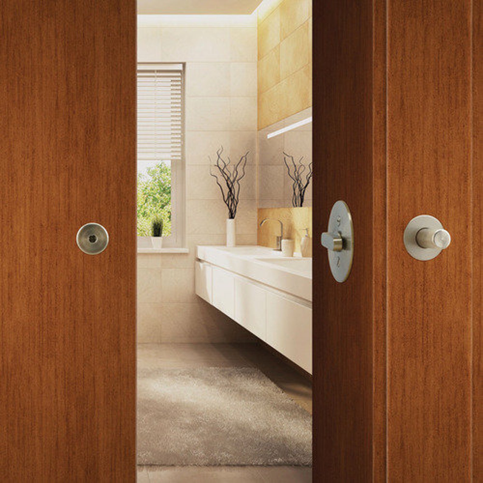 INOX(TM) BL100 Privacy Lock for Sliding Barn Door - Etsy