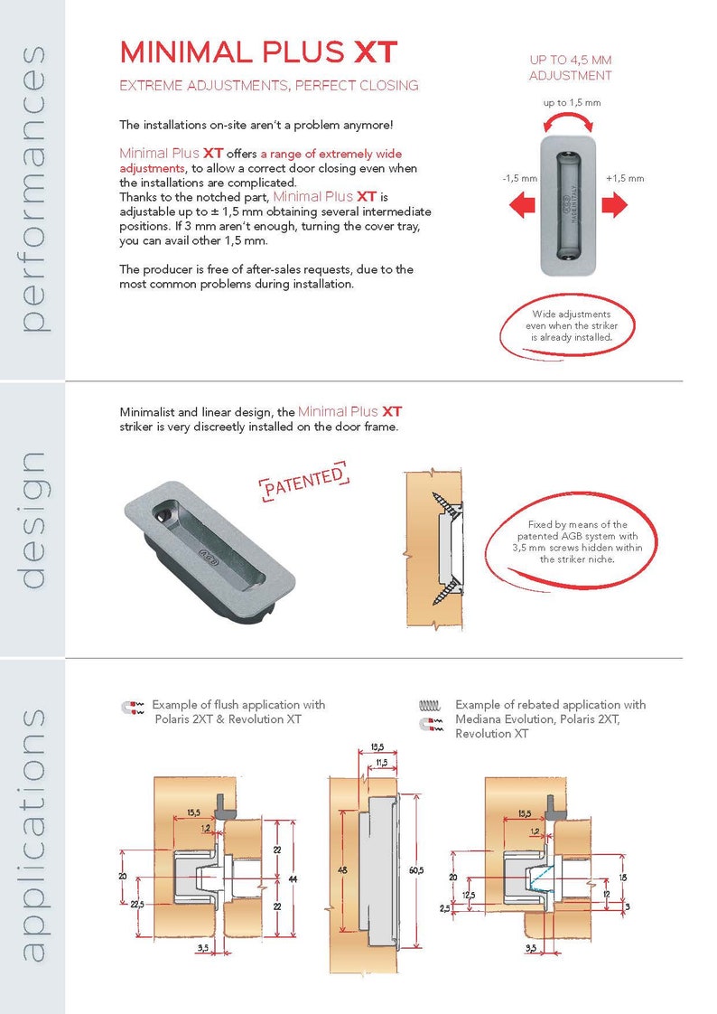 AGB Minimal Plus XT Striker for European Lock Polaris 2XT, Revolution XT, Wave, and Vitra ...