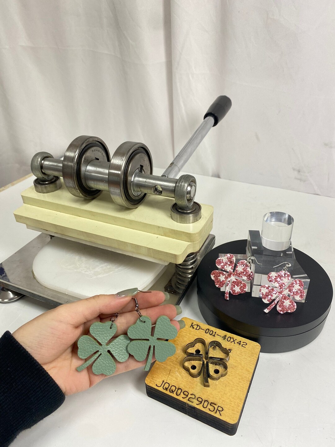 Custom Leather Paper Earring Decoration Cutting Steel Rule Click Press ...