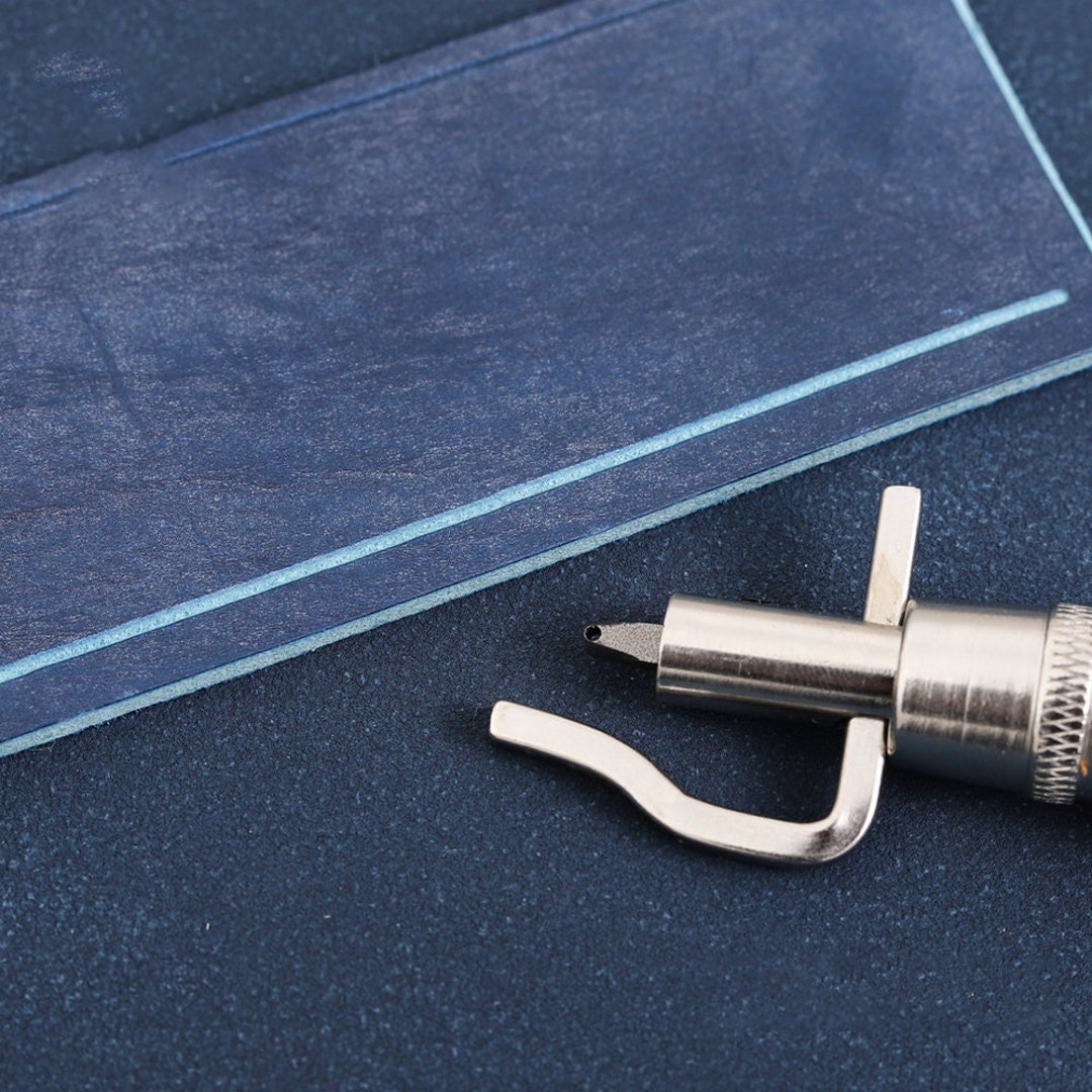 5 in 1 Groove Tool Adjustable Leather Edge Stitching Groover Scribing ...