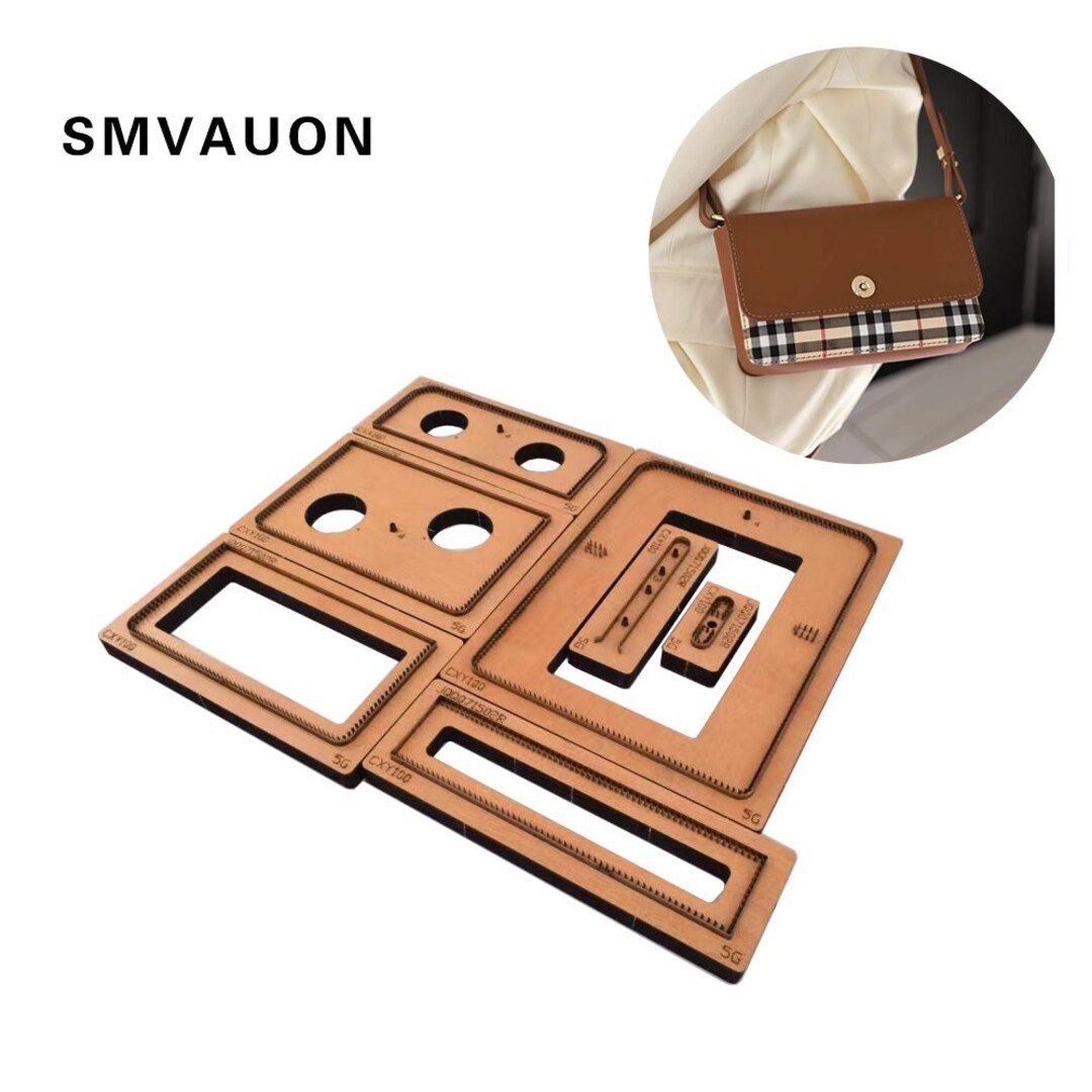 Leather Wallet Cutting Die Leather Pattern/ Lather Stamp/leather Tool ...