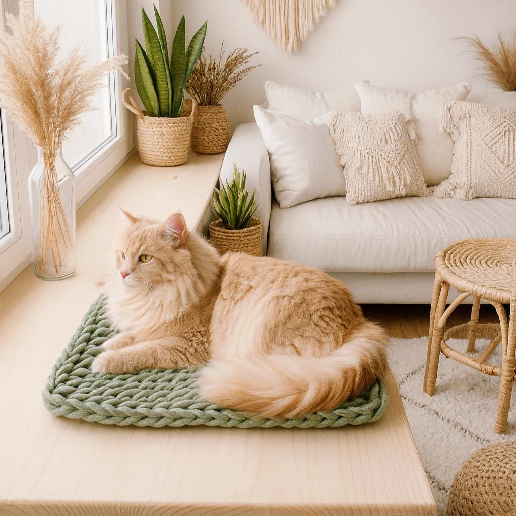 Cat Bed Window | Window Sill Lounger, Vertical Pattern, Window Sill ...