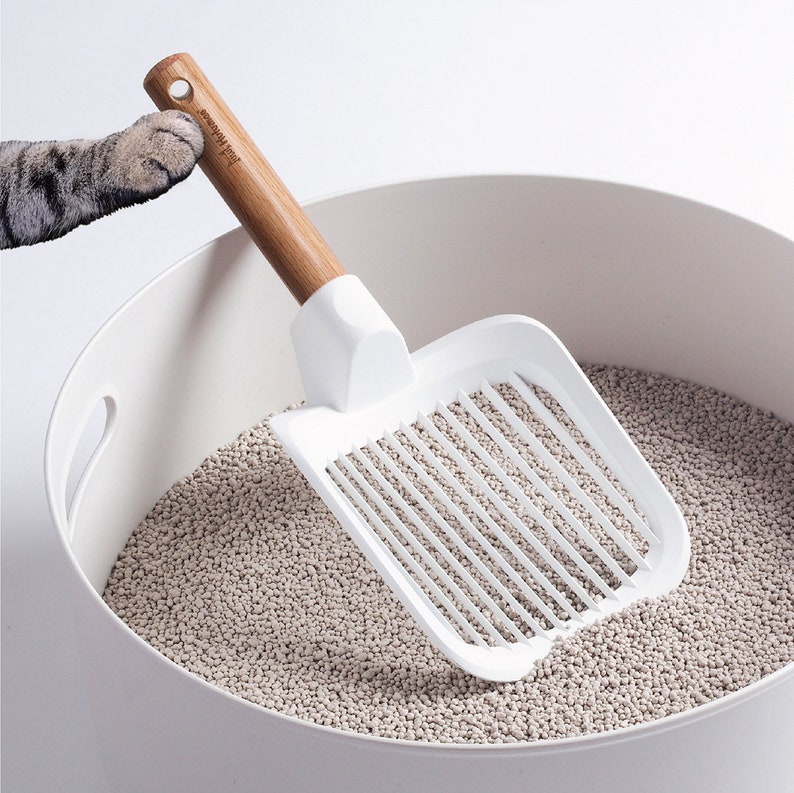 Yep Cat Litter Scoop With Natural Wood Handle for Clay Based - Etsy