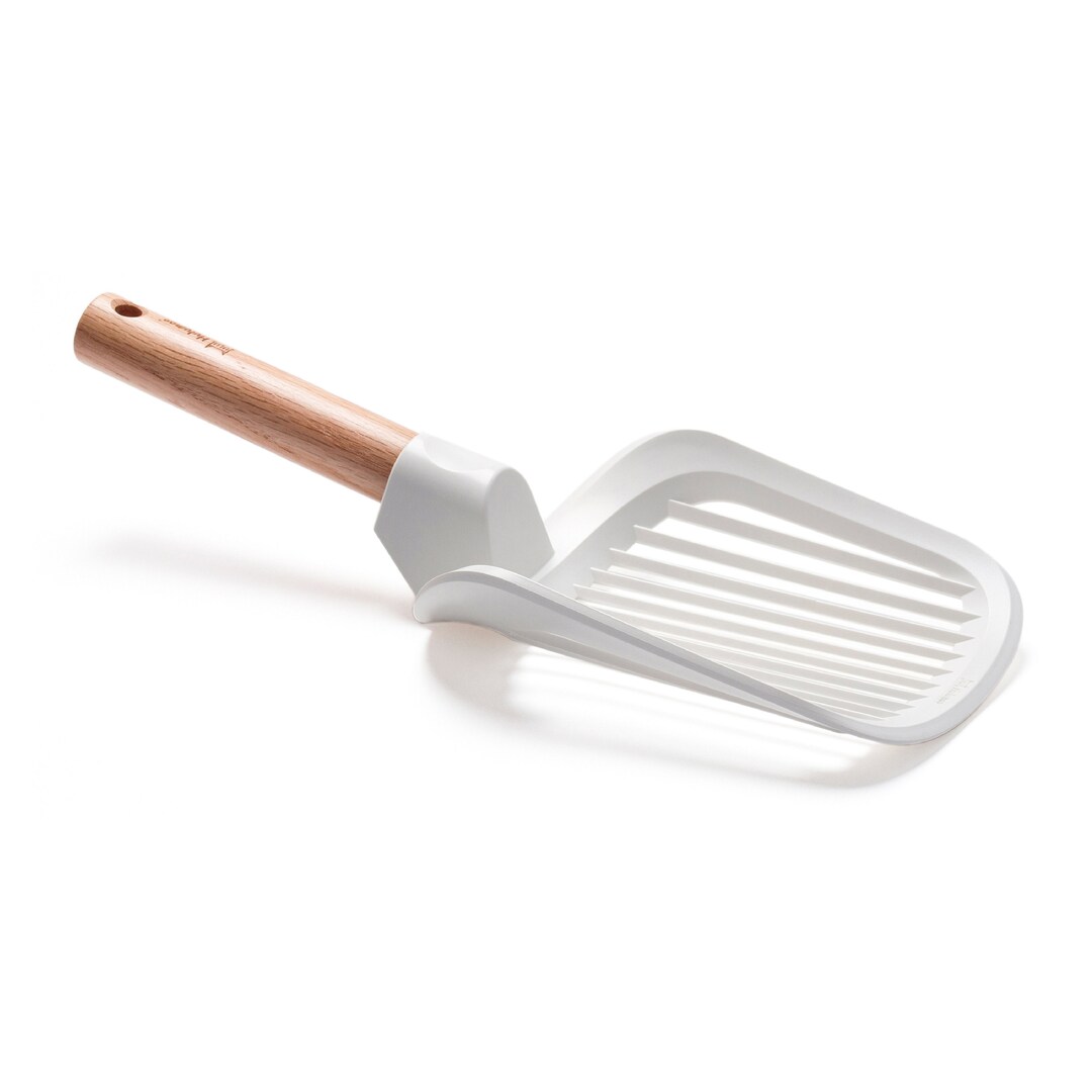 Yep Cat Litter Scoop With Natural Wood Handle for Clay Based or Small ...