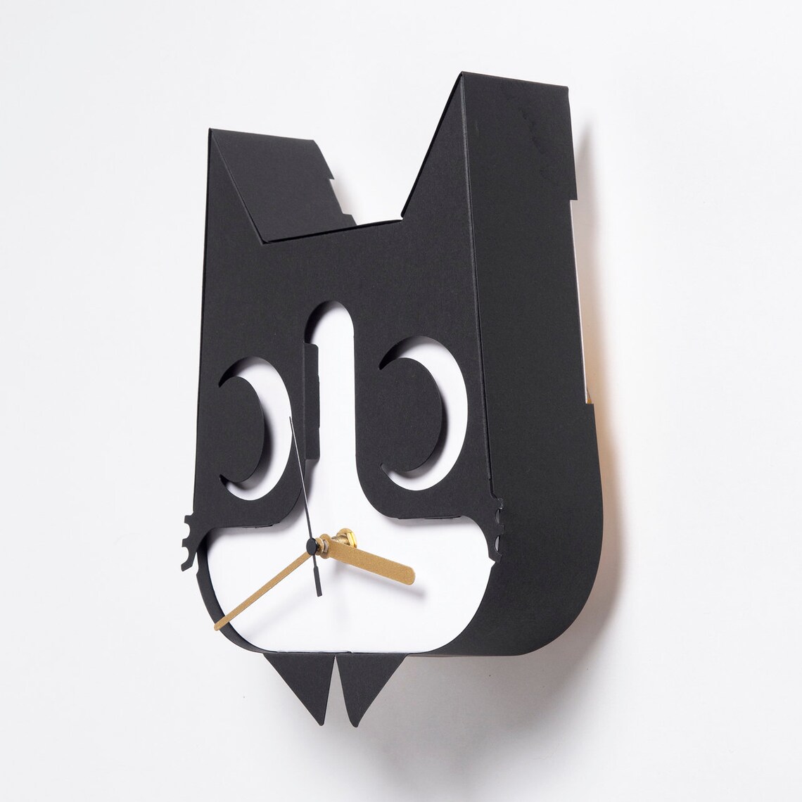 Tuxedo Cat Wall Clock (DIY Kit) - Pre-cut and Pre Scored Cardstock ...