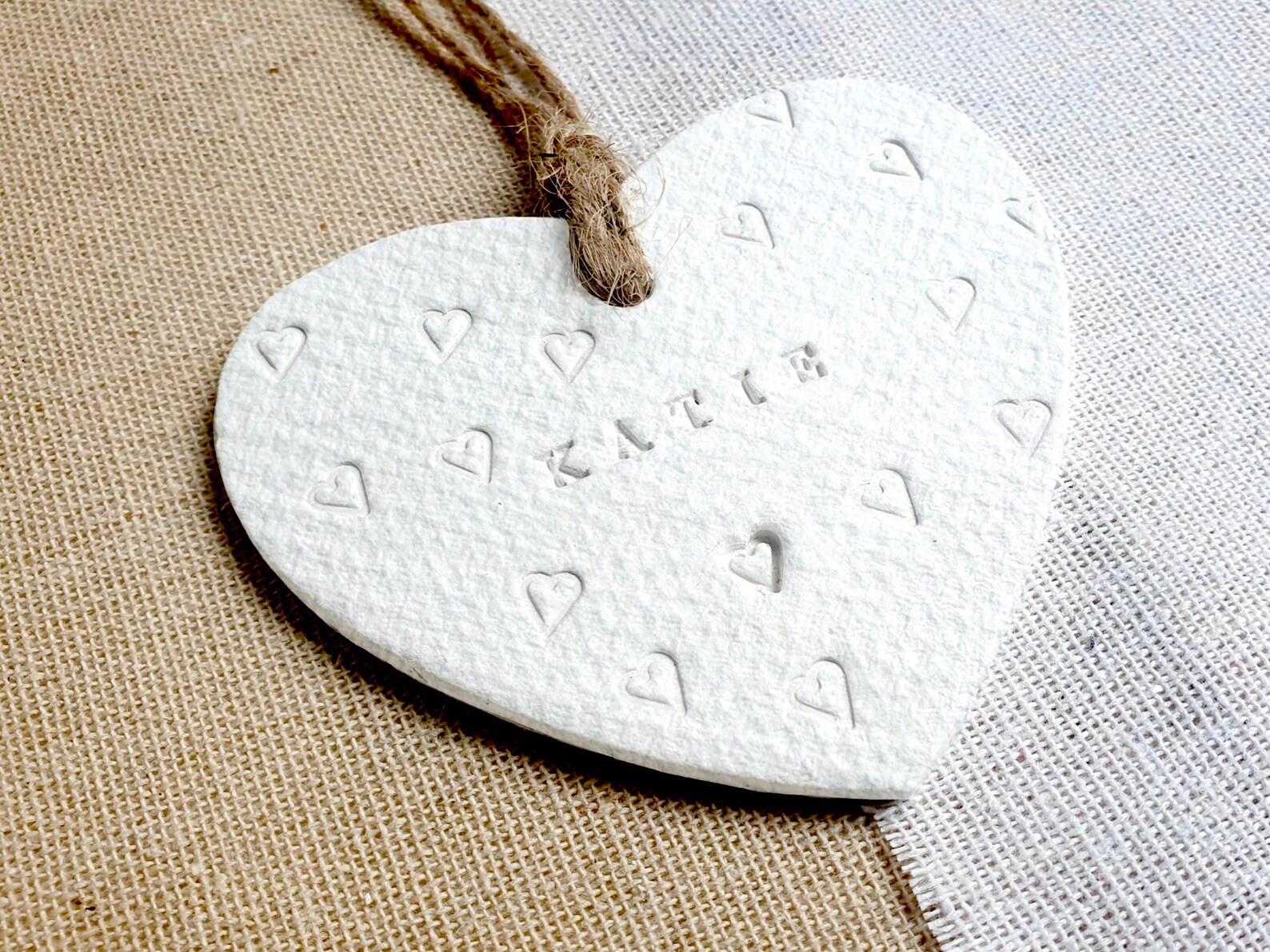Personalised Clay Name Gift clay Ornament Small Clay Gift - Etsy