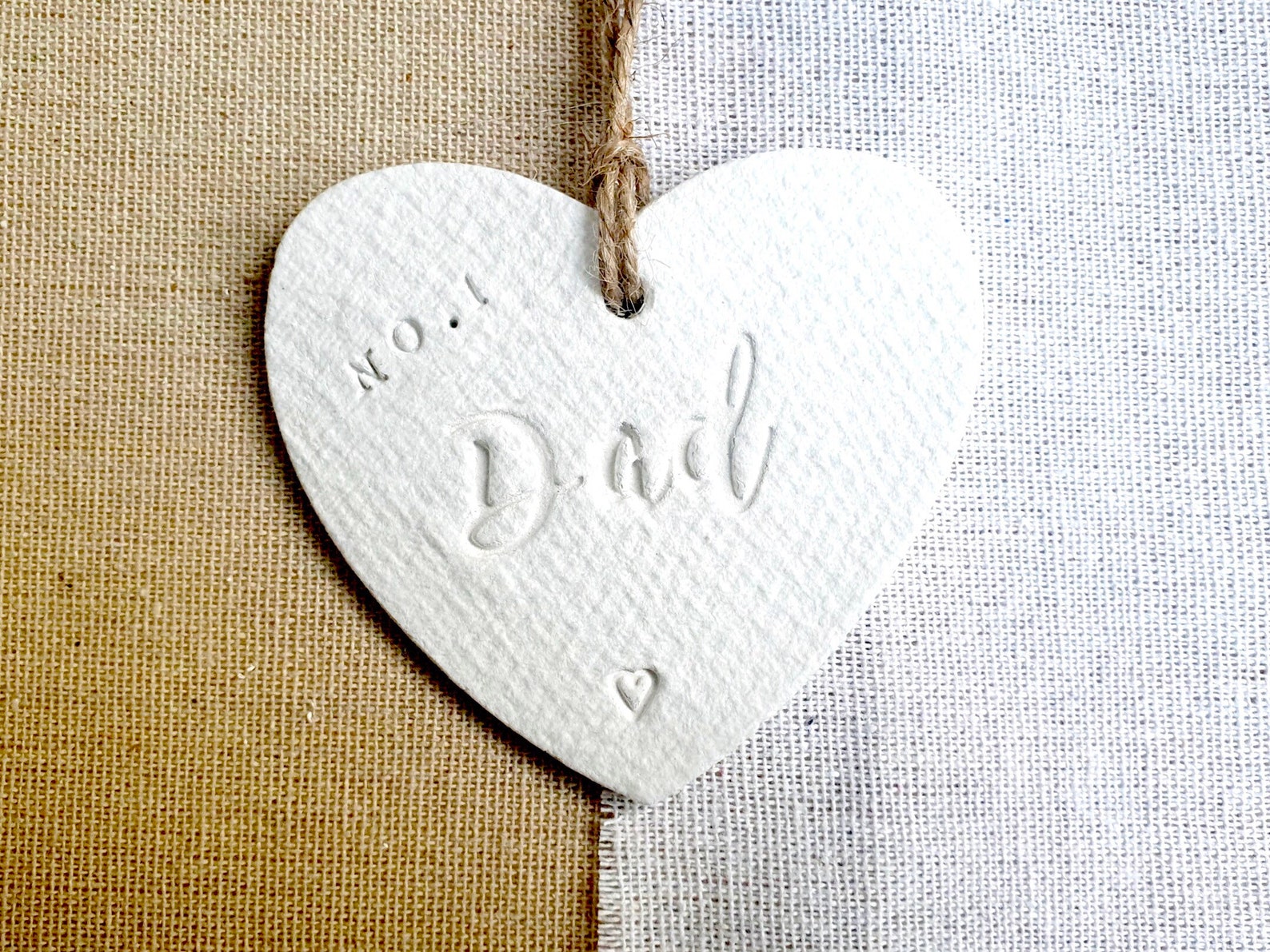 No.1 Dad Keepsake dad Clay Gift Fathers Day Small Gift Dad - Etsy UK