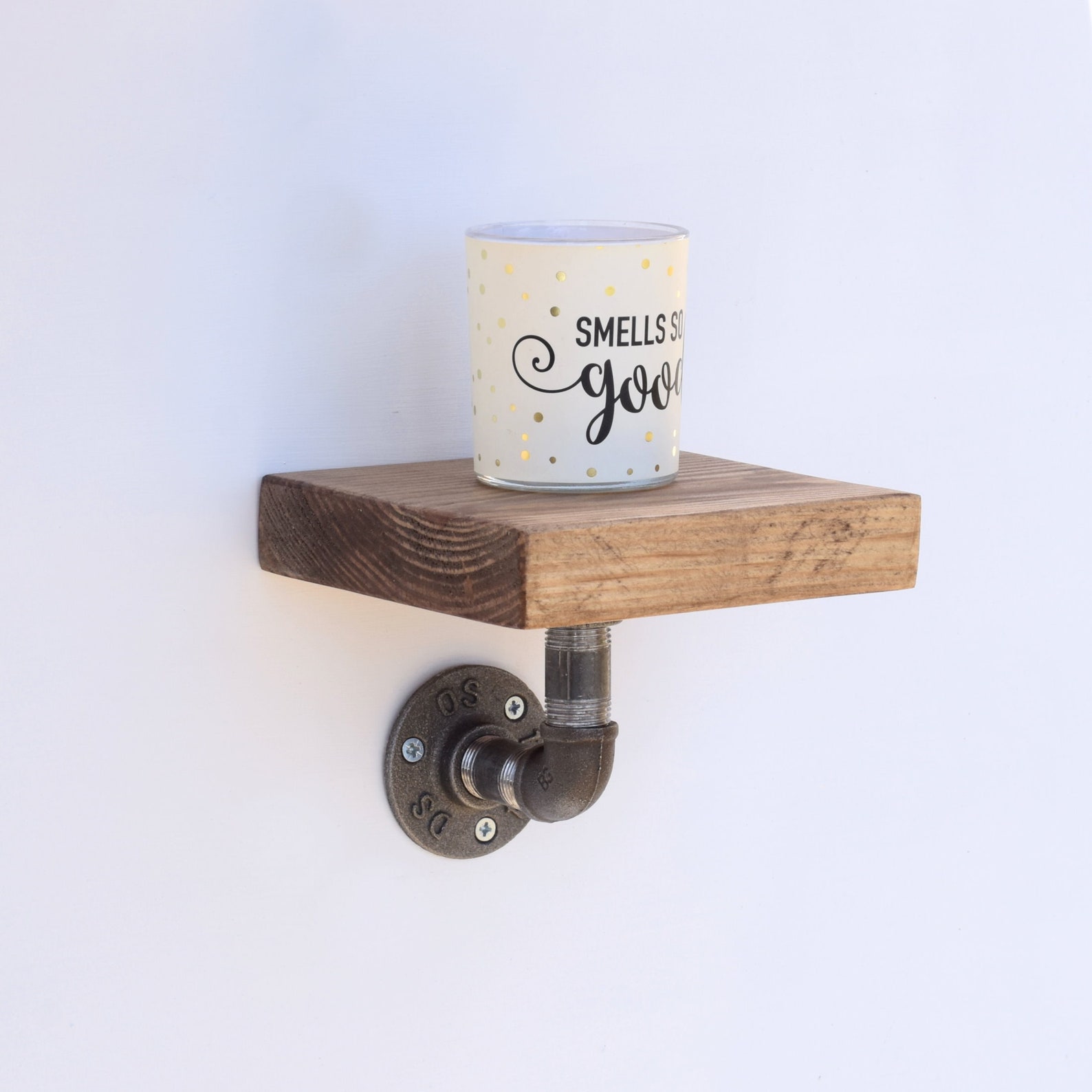 Small Shelf Industrial Style Wooden Shelf Small Width | Etsy UK