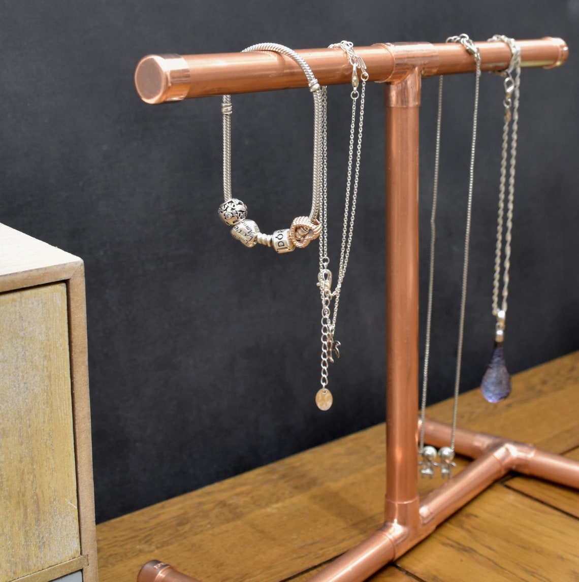 Handmade Copper Jewellery Stand | Jewellery Holder for Chains | Women's ...