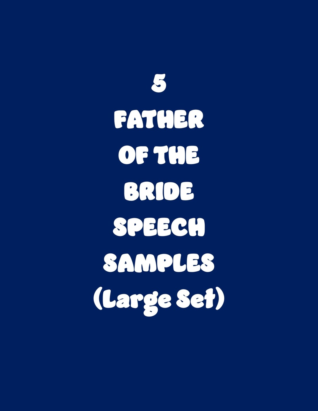 5 Father of the Bride Speech Samples large Set - Etsy