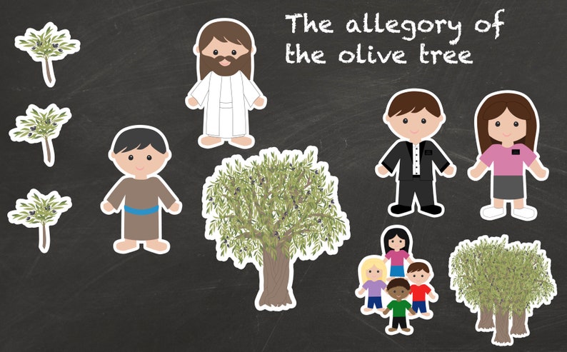 Book of Mormon Character Pack 2, Olive Tree Allegory, Book of Mormon ...