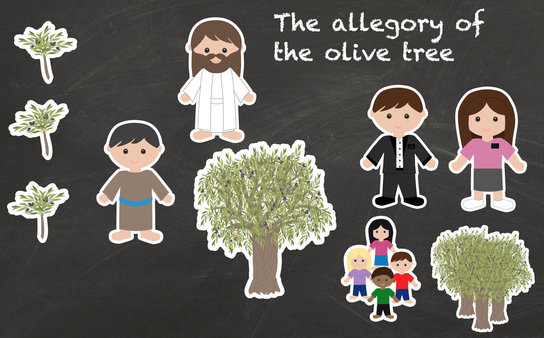 Book of Mormon Character Pack 2, Olive Tree Allegory, Book of Mormon ...