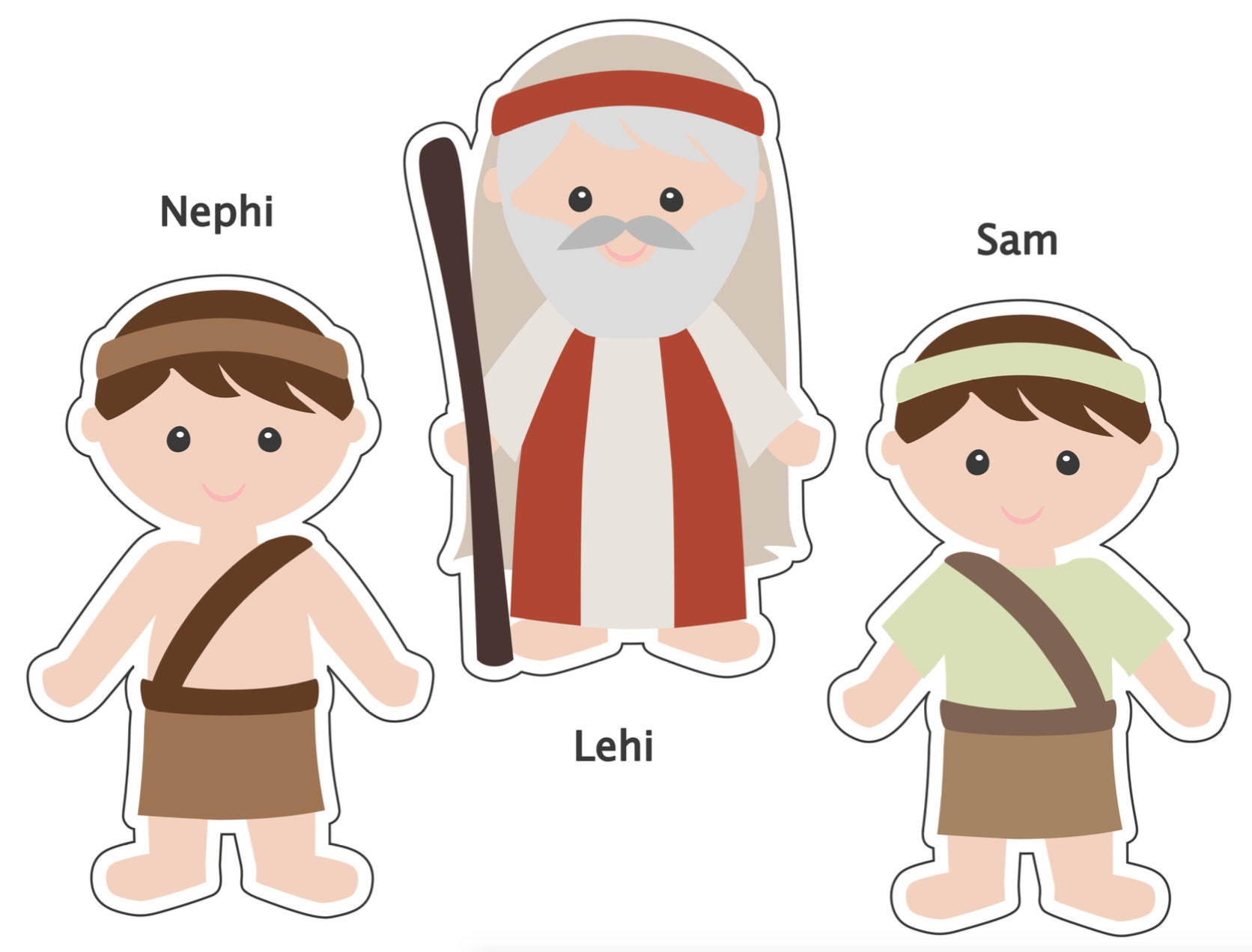 Book of Mormon Character Packs: Lesson Activities (digital PDF) - Etsy