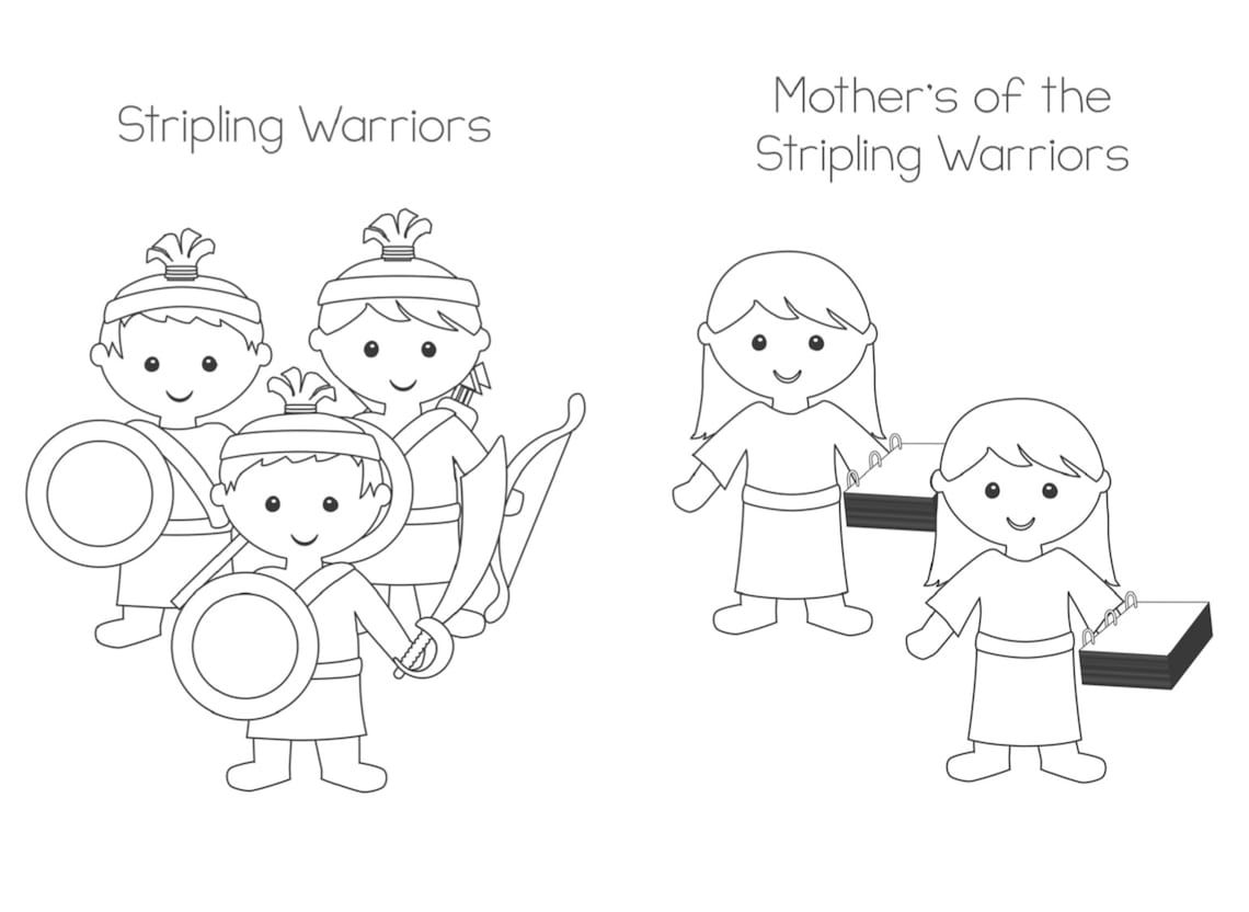 Book of Mormon Coloring Pages Primary Coloring Pages Instant - Etsy