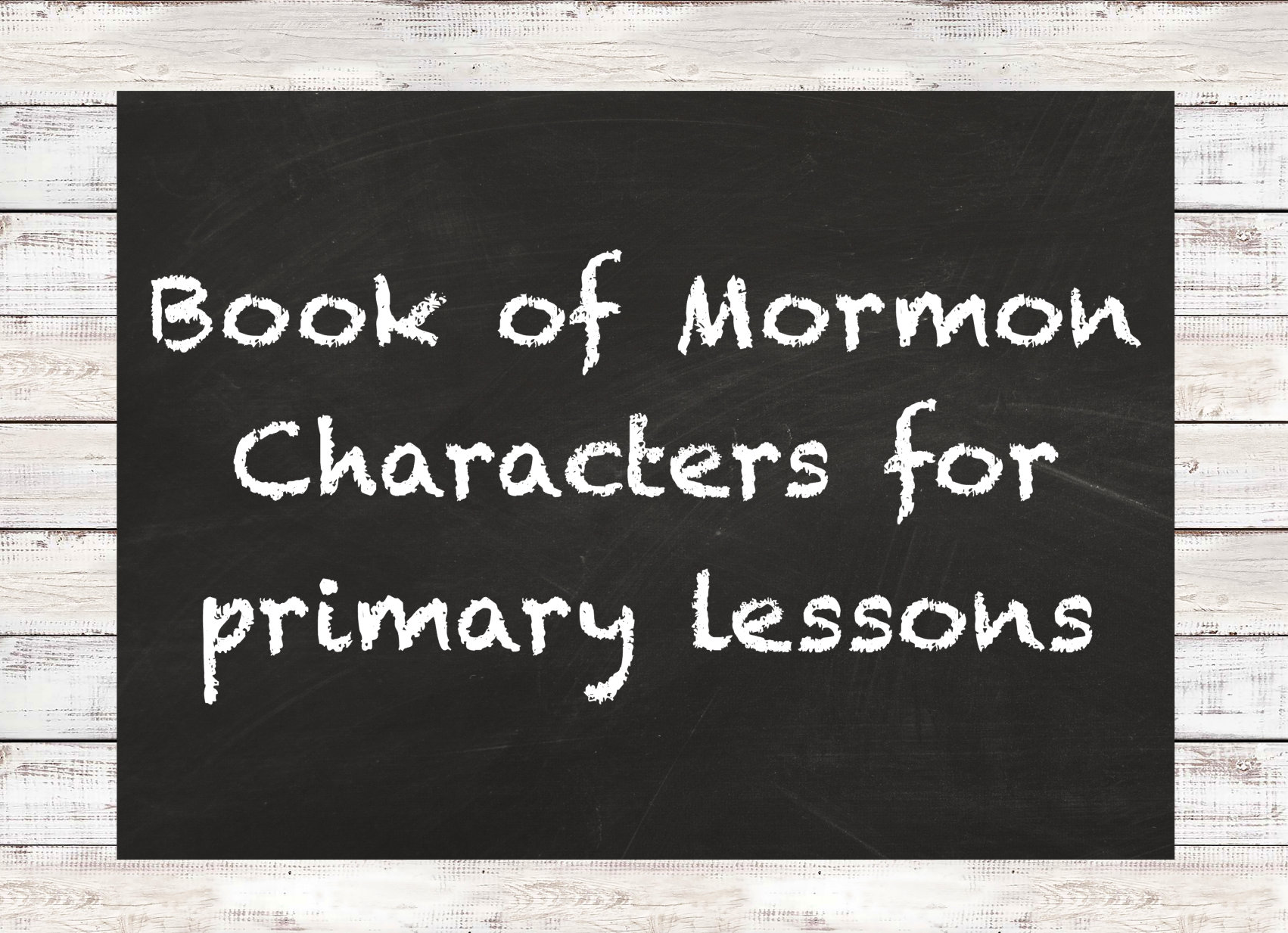 Book of Mormon Character Cutouts: Lehi's Dream, Nephi Stories (PDF ...