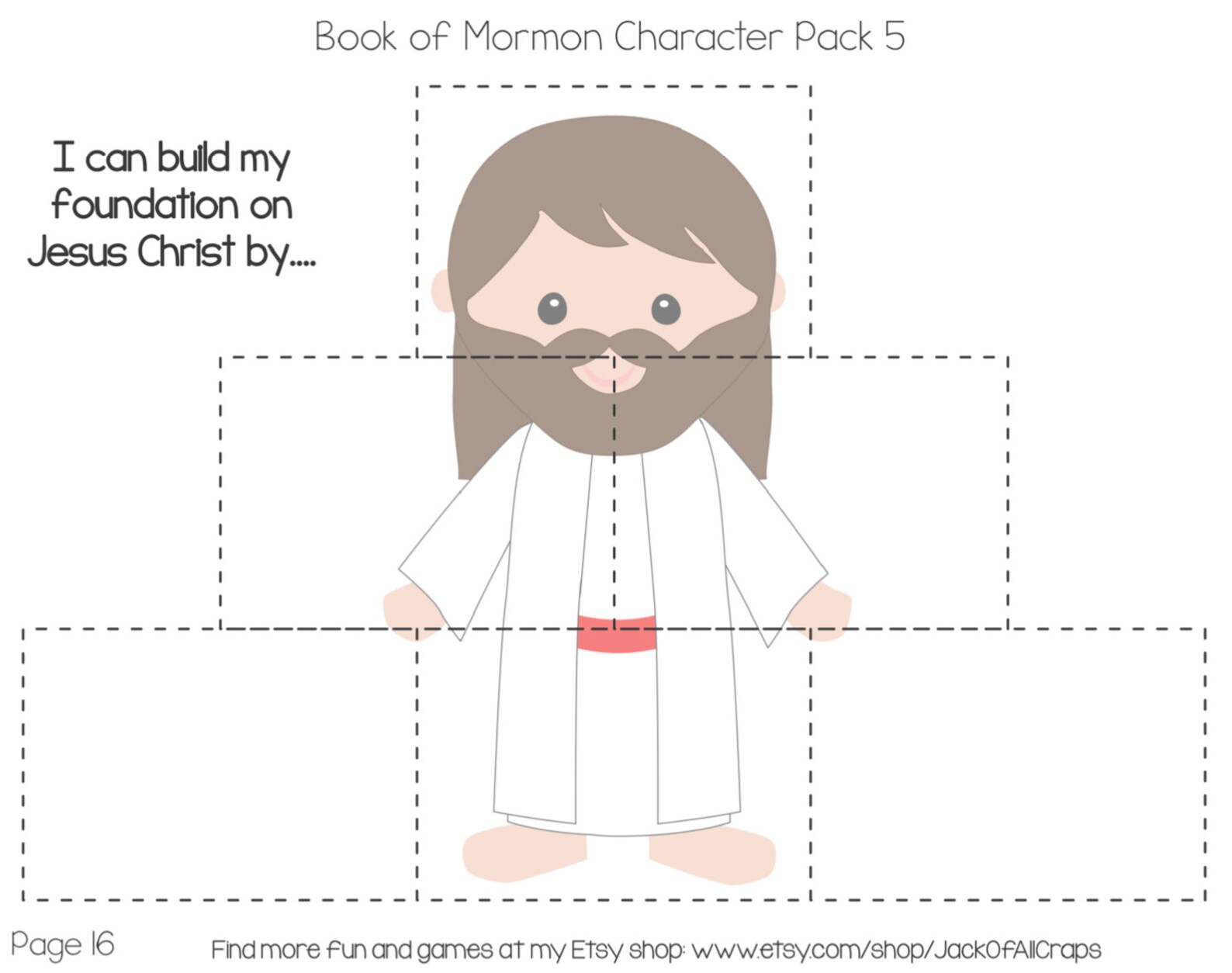 Book of Mormon Character Packs: Lesson Activities (digital PDF) - Etsy