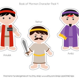 Book of Mormon Character Cutouts: Alma's Stories (instant-download ...