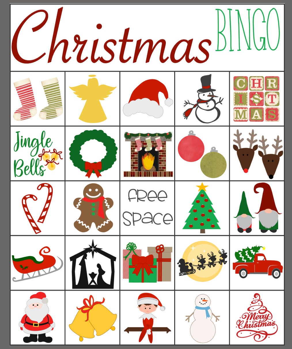 Christmas Bingo, Christmas Bingo Game for Kids, Classroom Christmas ...