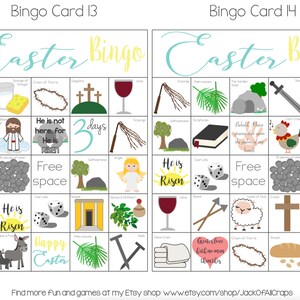 Religious Easter Bingo, Jesus Christ Easter, Church Easter Games ...