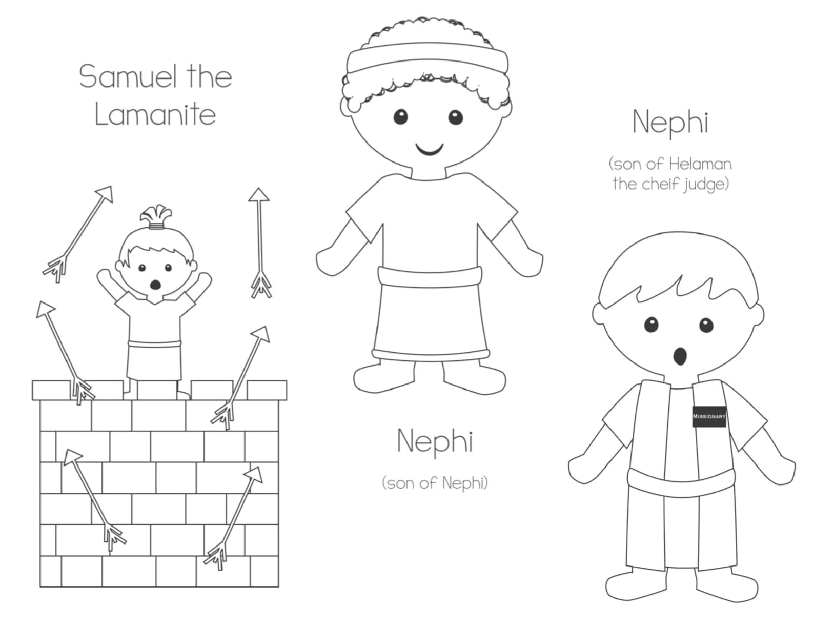 Book of Mormon Coloring Pages Primary coloring pages Instant | Etsy