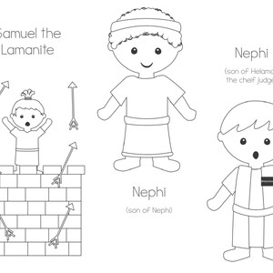 Book of Mormon Coloring Pages, Primary Coloring Pages, Instant Download ...