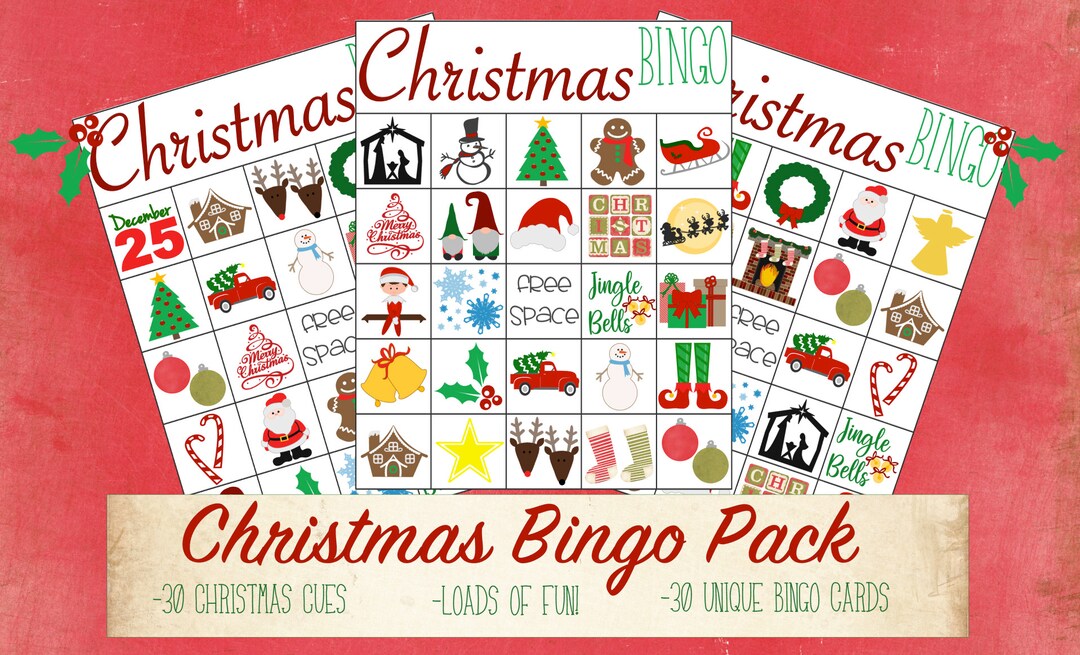 Christmas Bingo, Christmas Bingo Game for Kids, Classroom Christmas ...