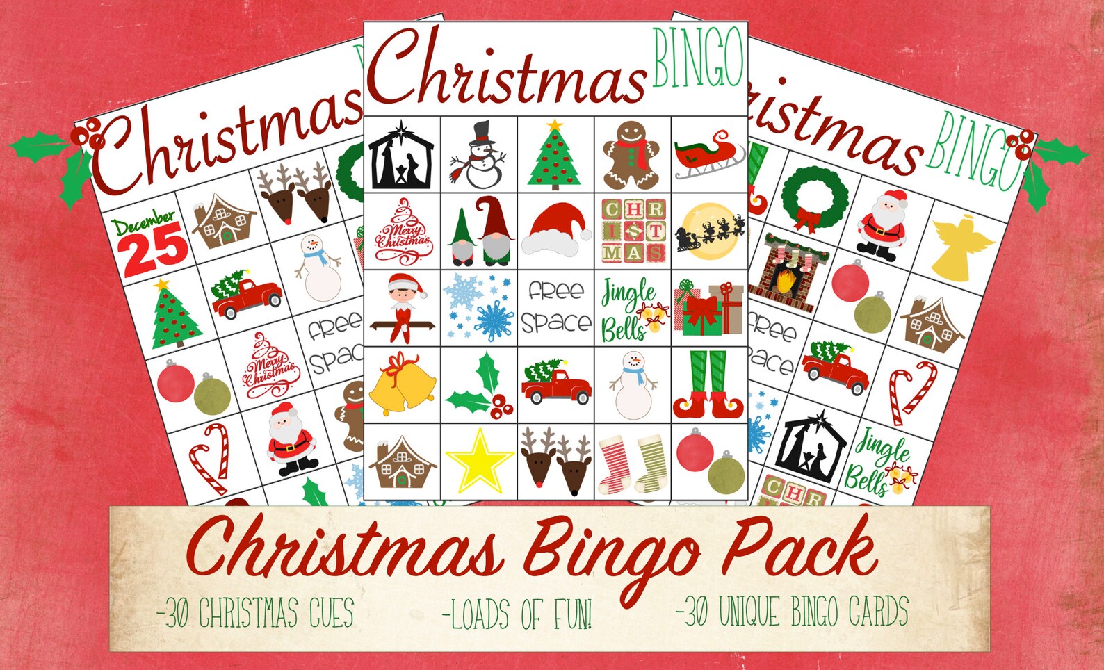 Christmas Bingo, Christmas Bingo Game for Kids, Classroom Christmas ...