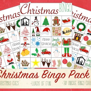 Christmas Bingo, Christmas Bingo Game for Kids, Classroom Christmas ...
