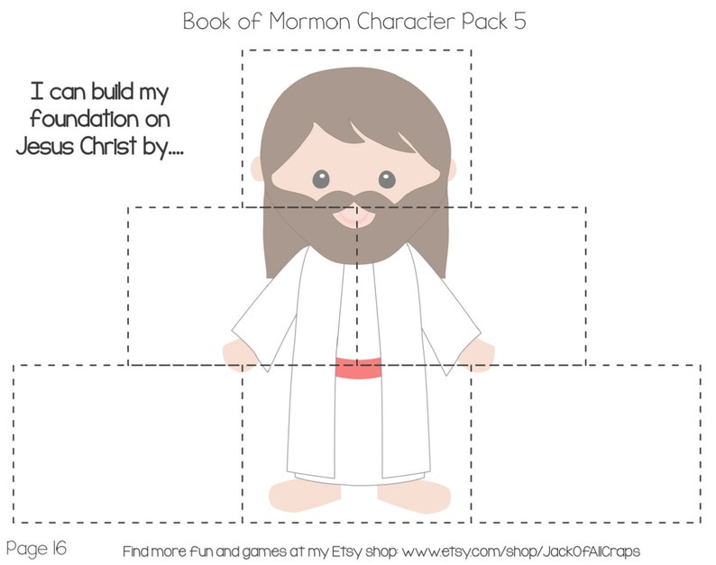 Book of Mormon Character Pack 5, Book of Alma, 3 Nephi, Jesus Christ ...