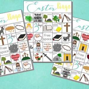 Religious Easter Bingo, Jesus Christ Easter, Church Easter Games ...