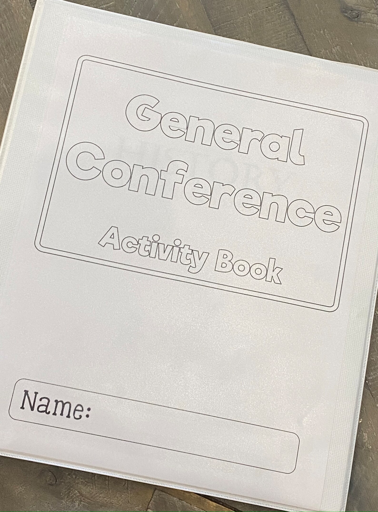 General Conference Activity Book, Activity Pages, LDS Conference Pages ...