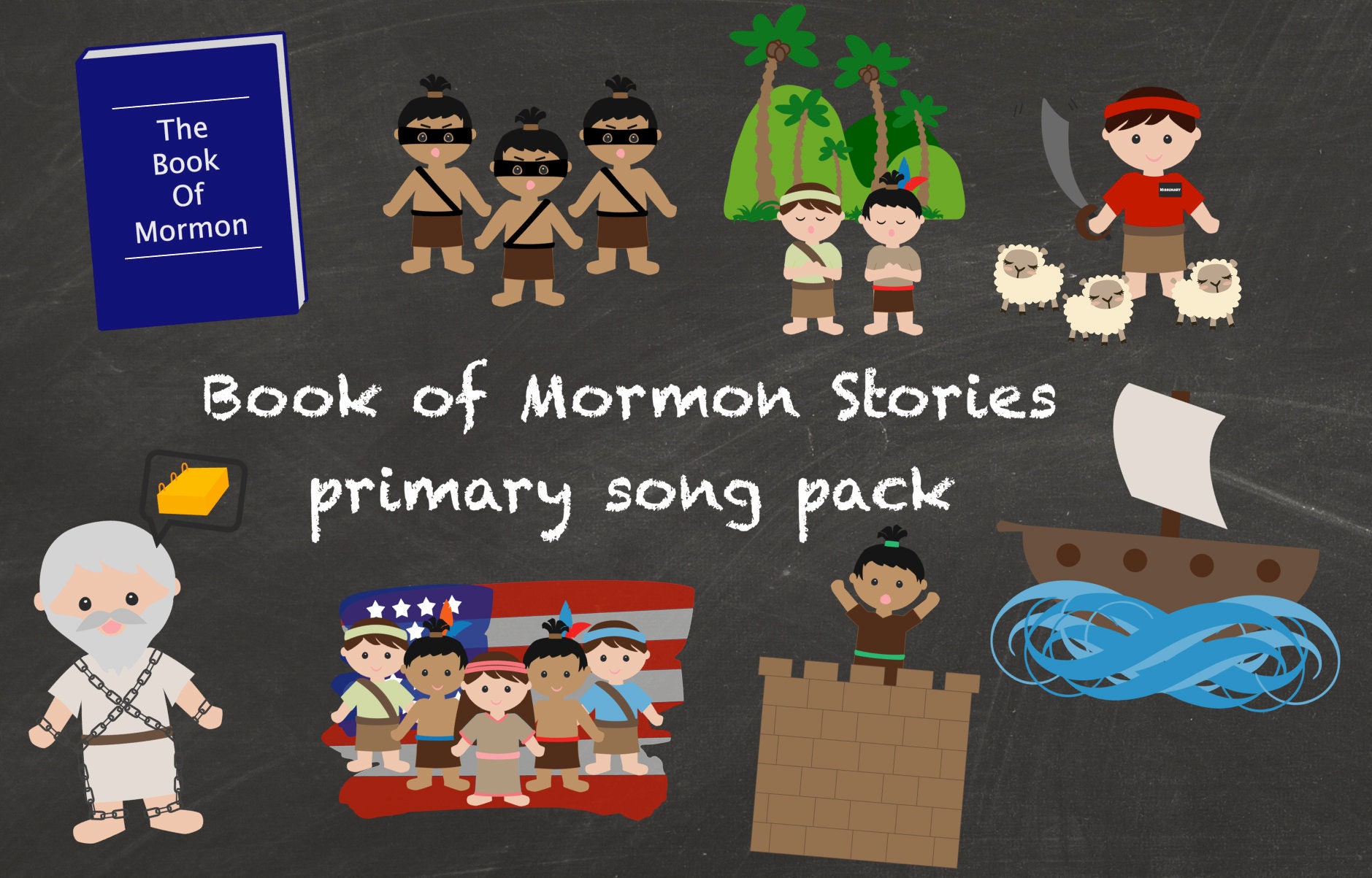 Book of Mormon Stories Song Pictures - Song Helpers - LDS Music Time ...