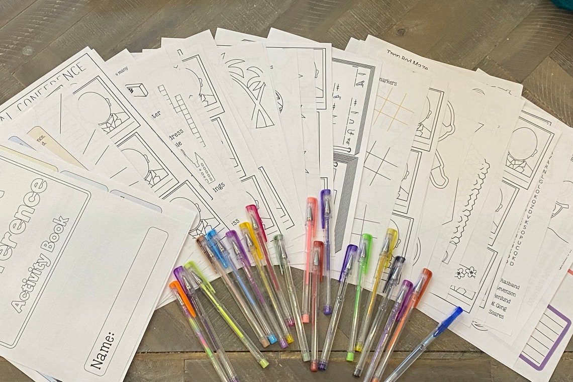 General Conference Activity Book Activity Pages LDS - Etsy