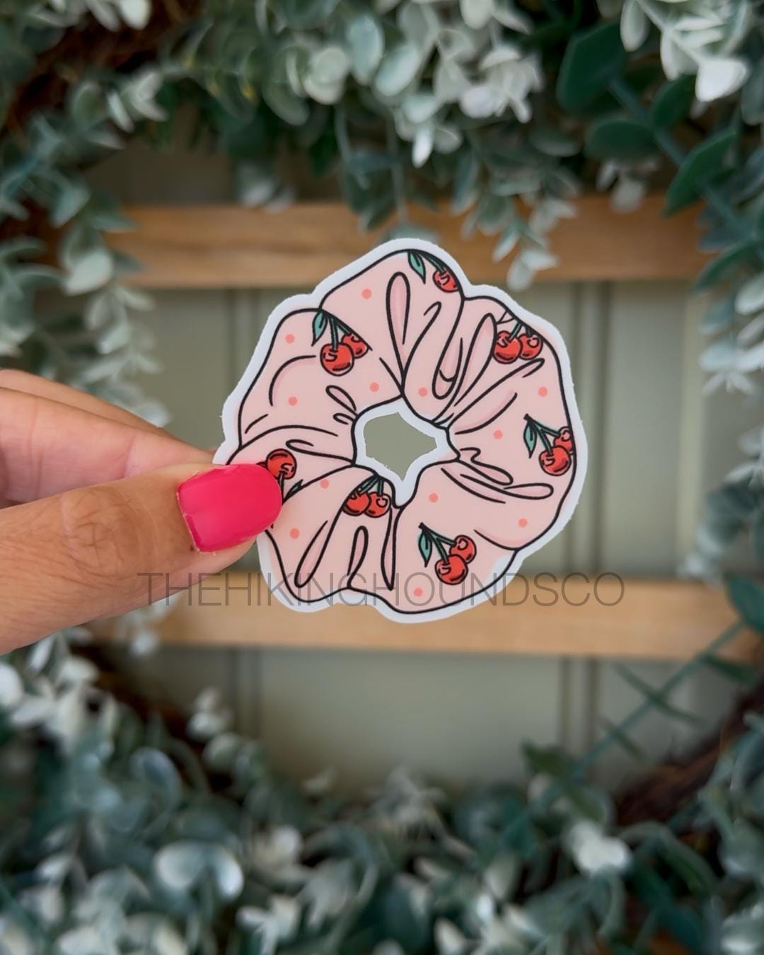 Cherry Scrunchie Sticker - Etsy