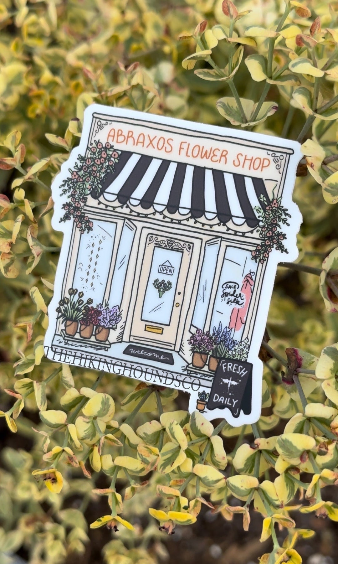 Abraxos Flower Shop / Sarah J Maas / Throne of Glass Sticker - Etsy