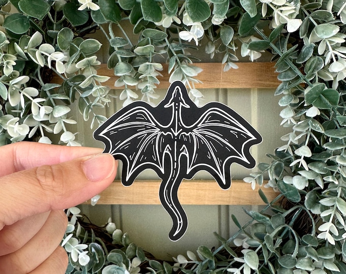 Cute Dragon Sticker Mythical Creature Fantasy Art Dragon Sticker Laptop ...