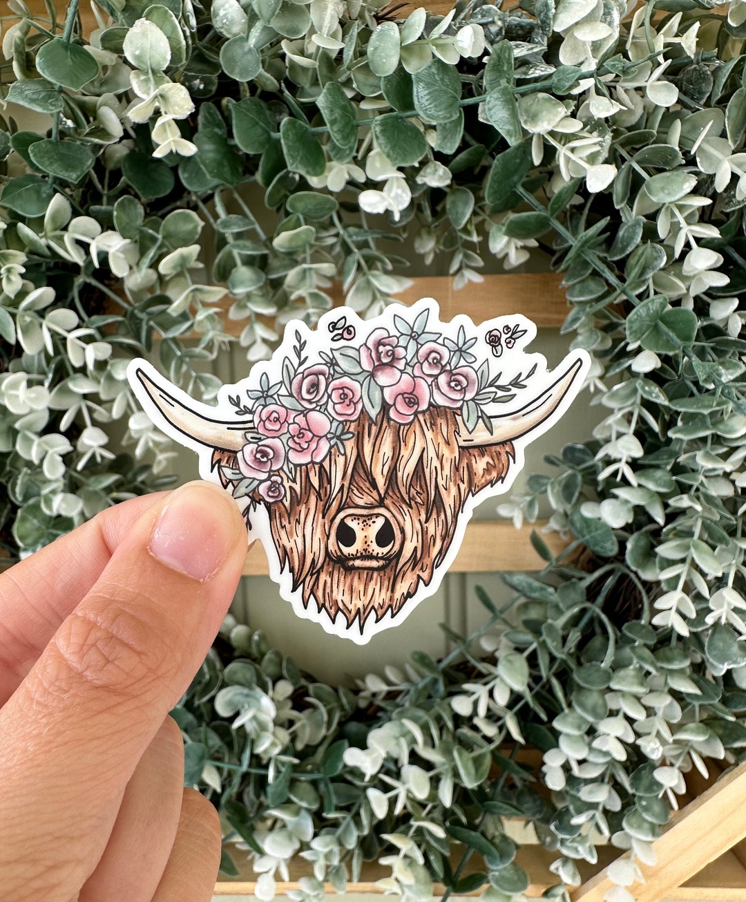 Highland Cow Sticker - Etsy