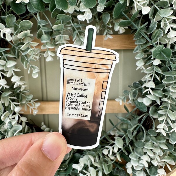 Iced Coffee Sticker - Etsy