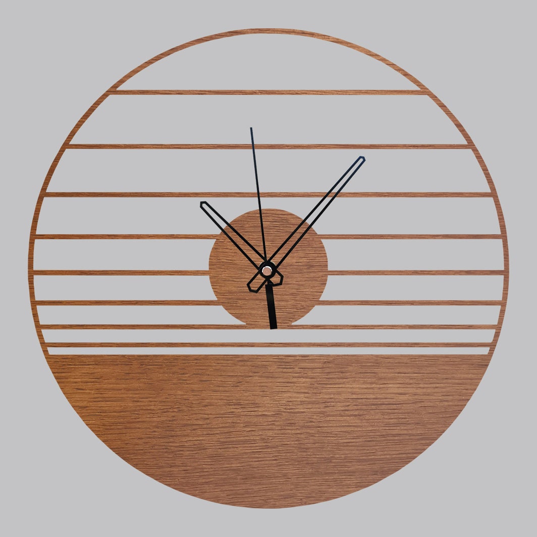 Wooden Wall Clock Home Decor Gift for Home Living Room | Etsy