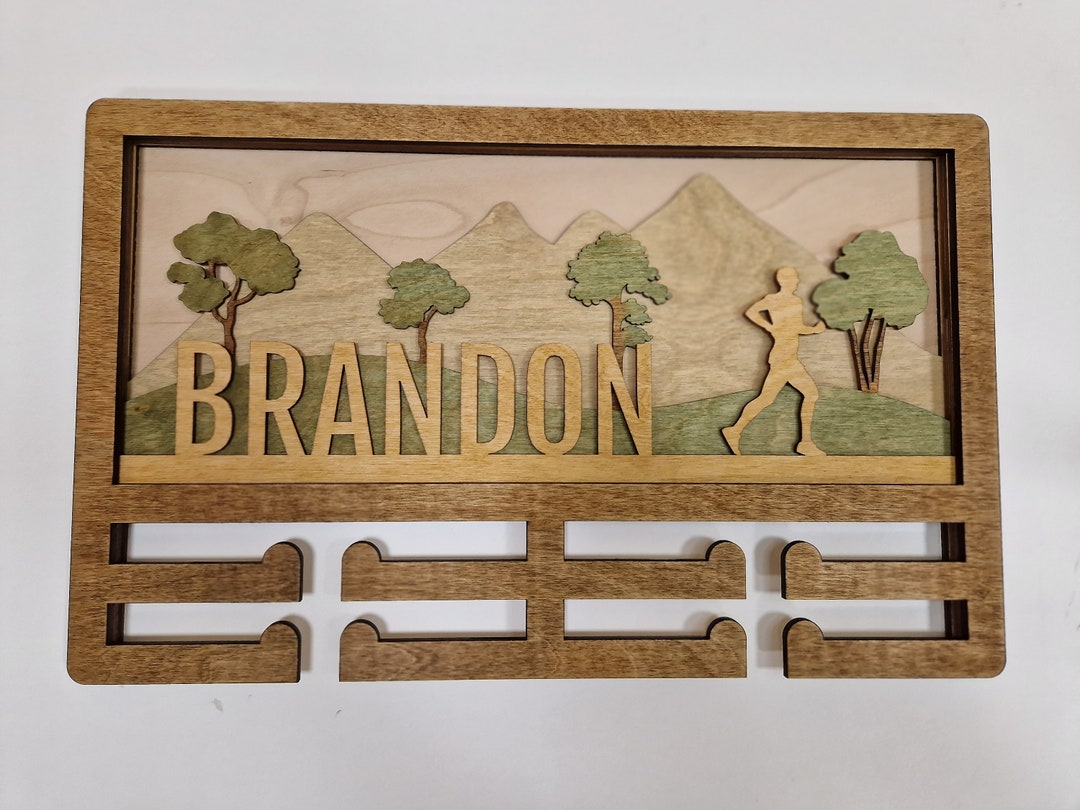 Running Medal Holder, Wooden Medal Rack, Multi-layer Hanger, Gift for ...