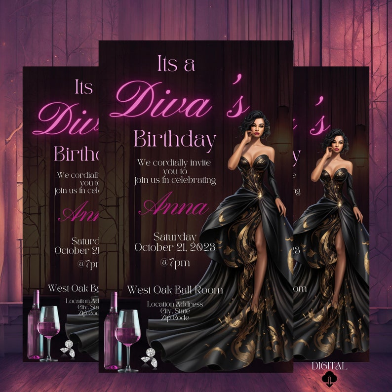 Birthday Party Invitation Template - Etsy
