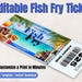 Fish Fry Flyer and Ticket Template | BBQ Fundraiser, Cookout Event ...