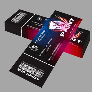 Paint and Sip Custom Event Ticket Template - Etsy
