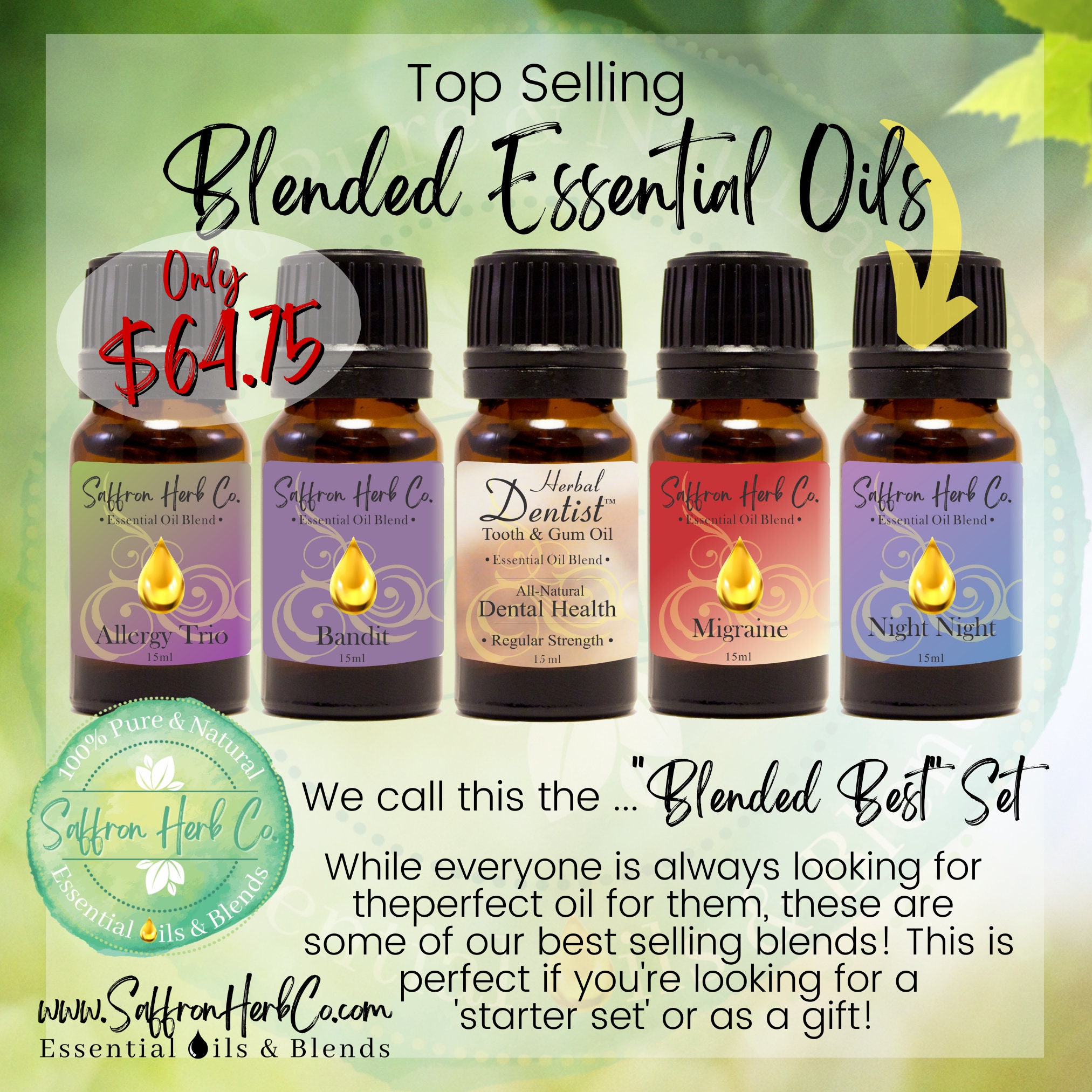 Ultimate Oils Set 100% Pure & Natural - Etsy