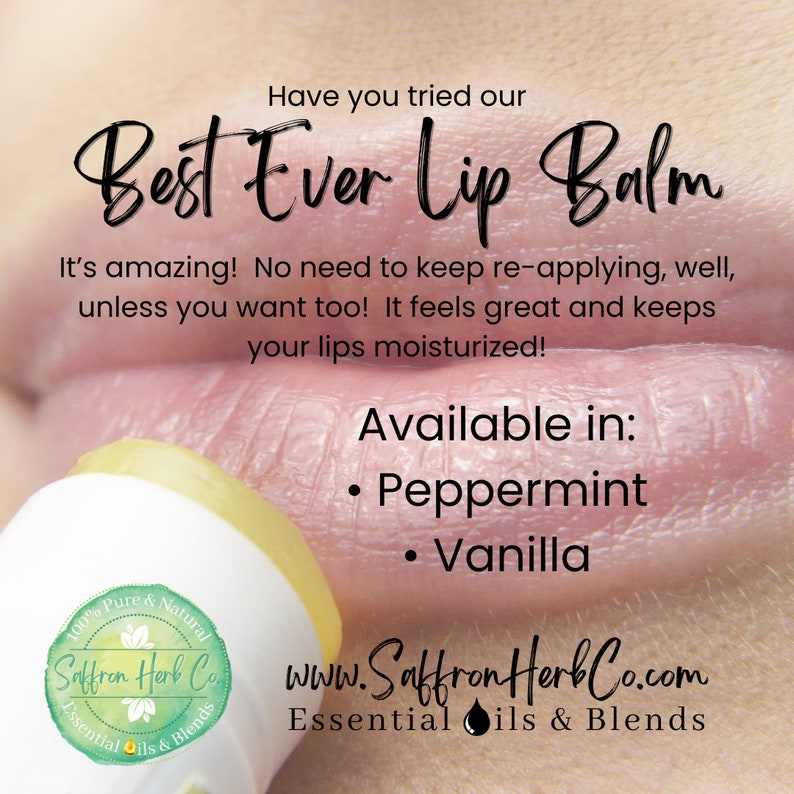 Best Ever Lip Balm • Peppermint & Vanilla - Etsy