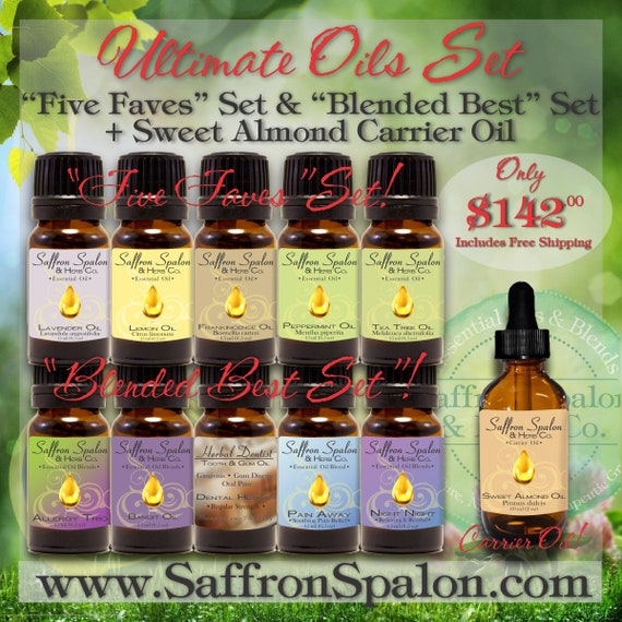 Ultimate Oils Set 100% Pure Natural & Therapeutic Grade - Etsy