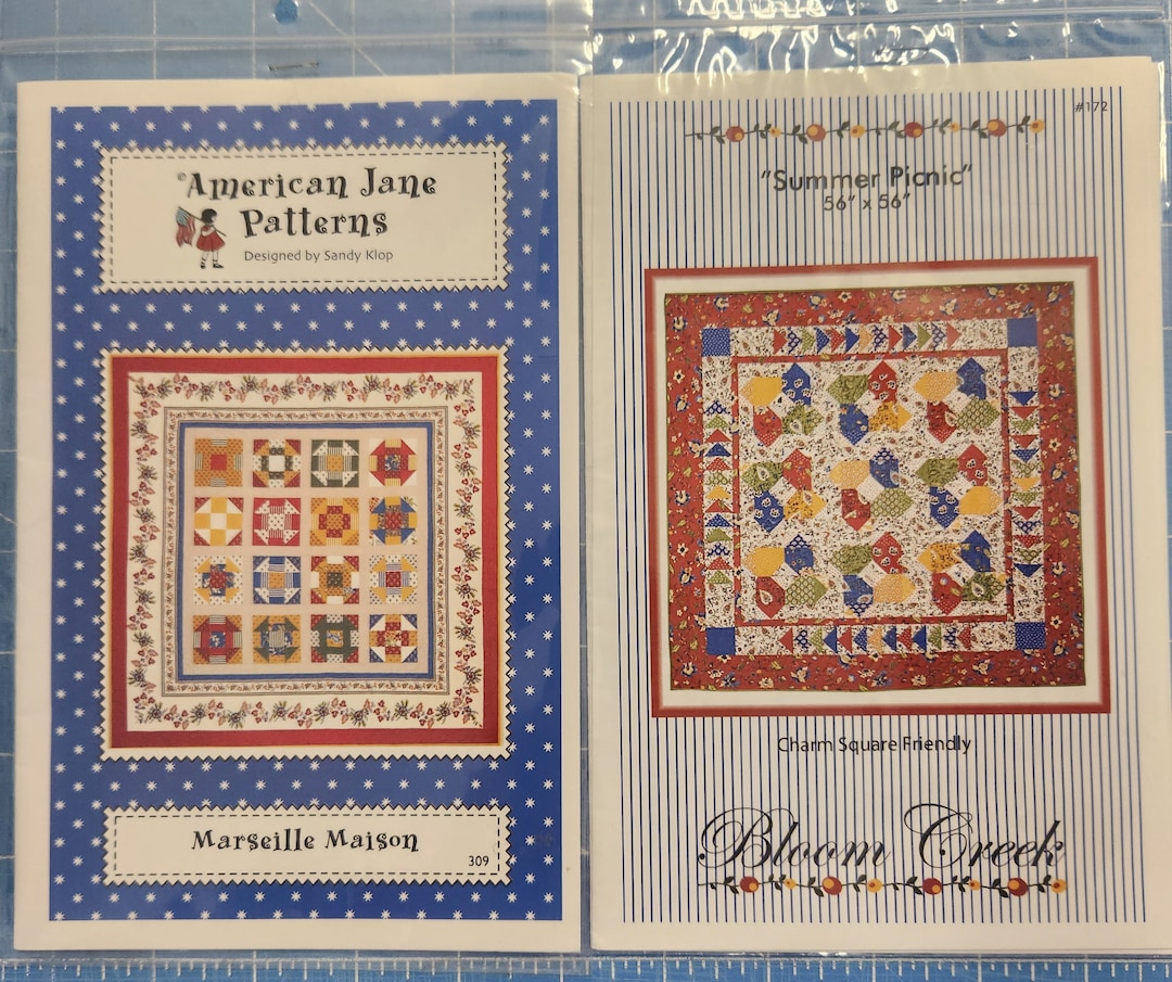 Set of 2 American Jane Patterns Summer Picnic and Marseille Maison - Etsy