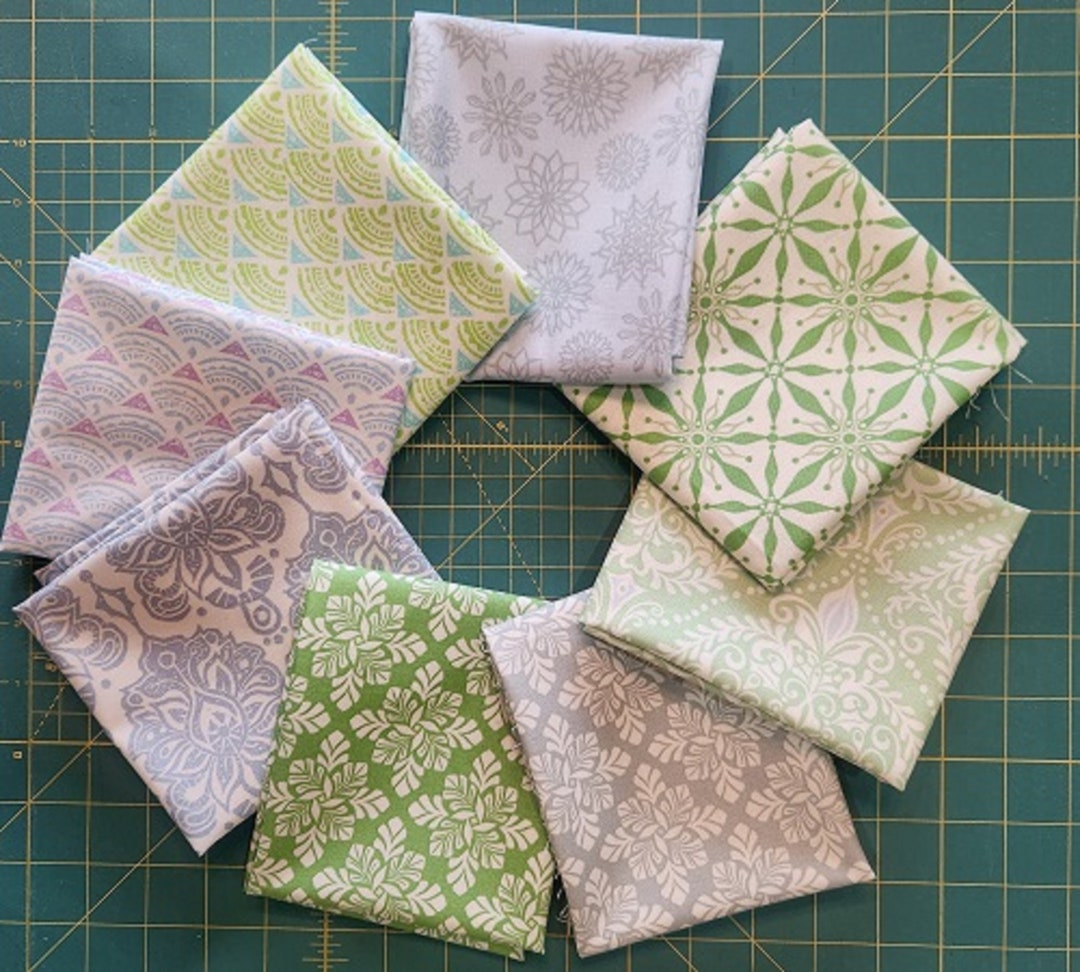 Kate Spain Fat Quarter Bundle - 8 Pieces - Solstice and Horizon - 18" X ...